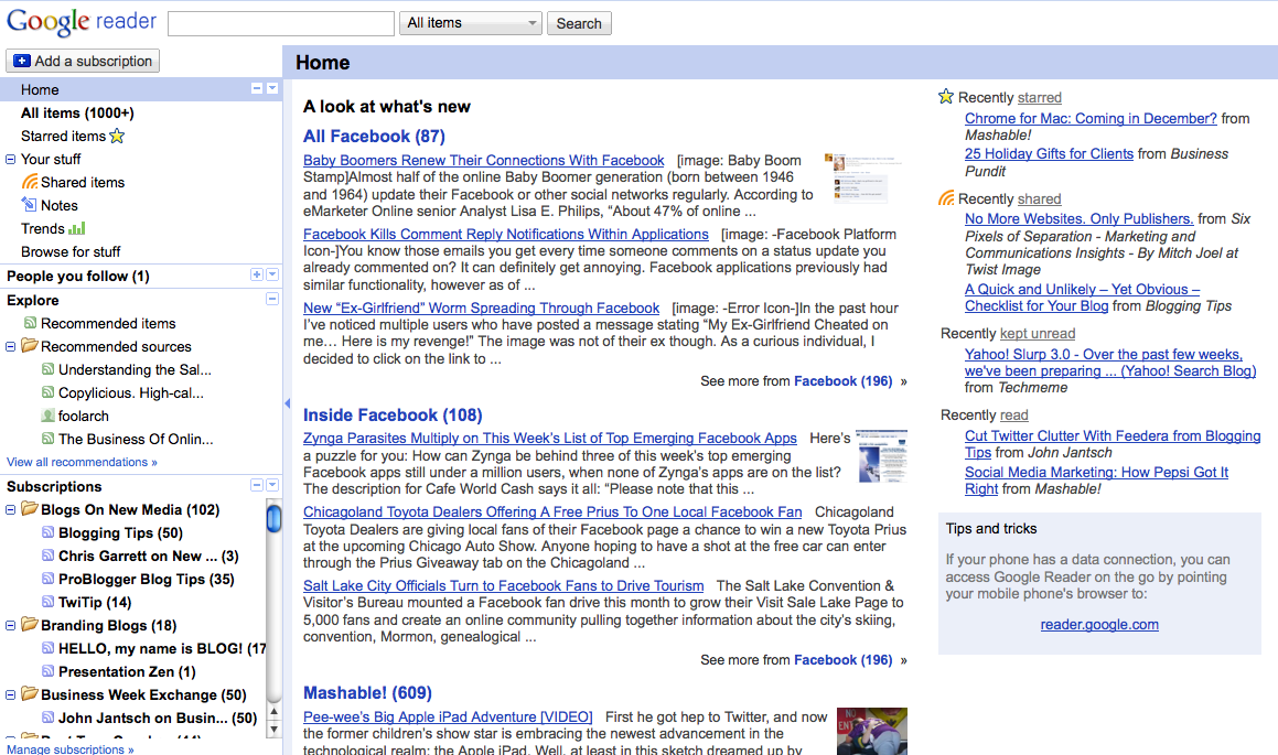 A Beautiful Way to Read More Blogs